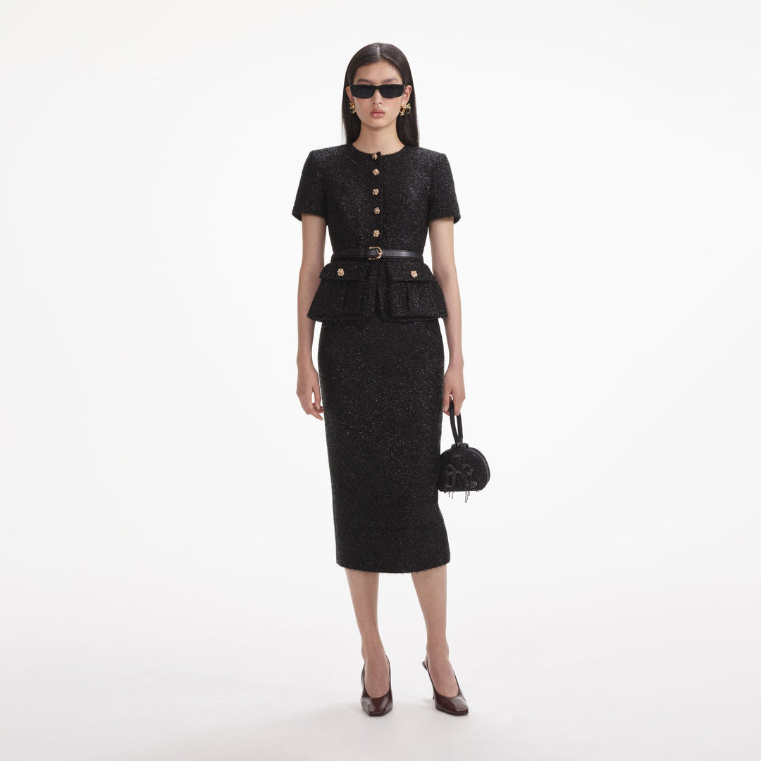 Boucle Dresses – self-portrait-US