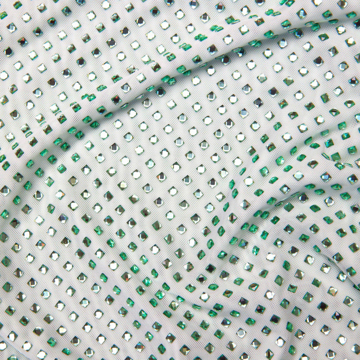 Mint Rhinestone Mesh Midi Dress – self-portrait-US